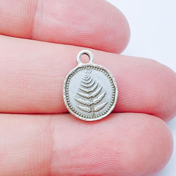 Fern Charm Sterling - Etsy