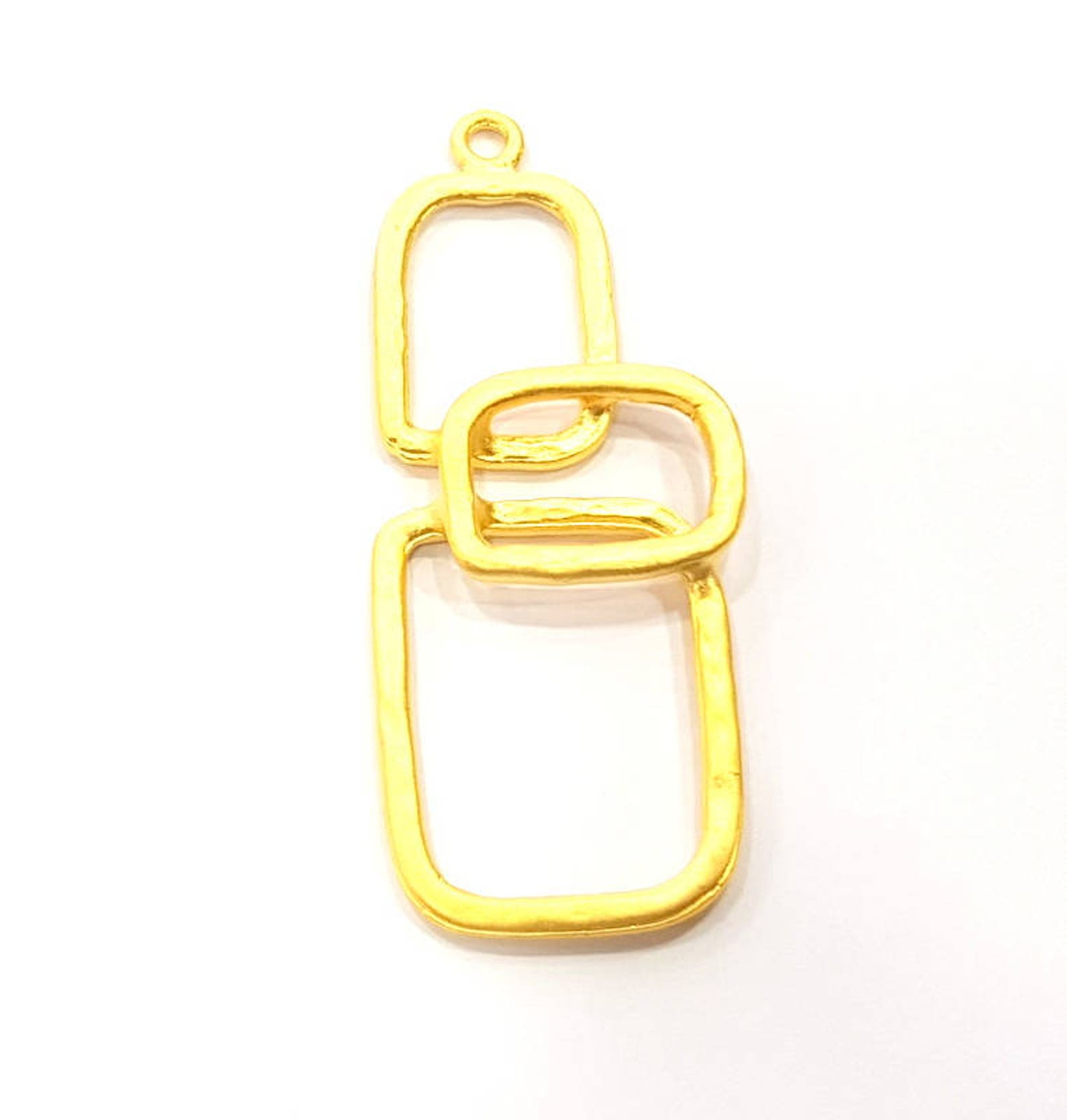 Gold Charm Gold Plated Charms (58x24mm) G14372 - Etsy