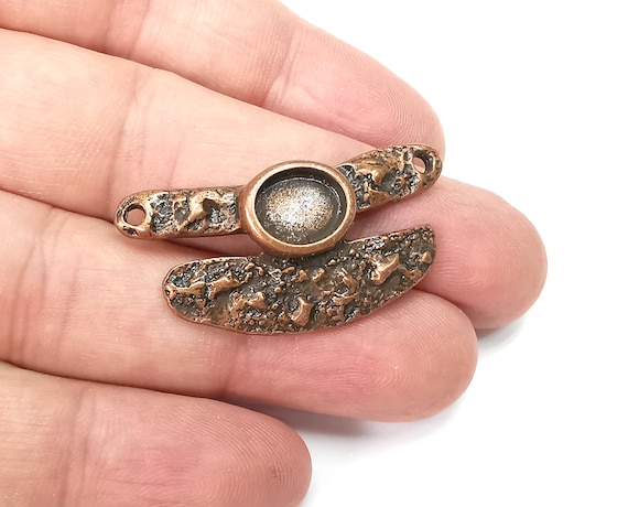 Oval Bezel Resin Blank Inlay Mounting Mosaic Frame Cabochon - Etsy