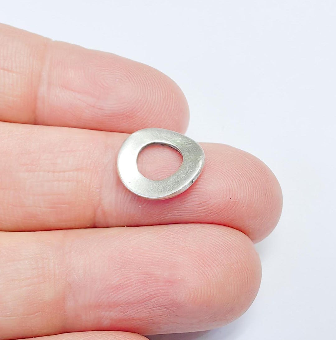 Round Circular Curved Connector, Minimalist Jewelry Component for DIY ...