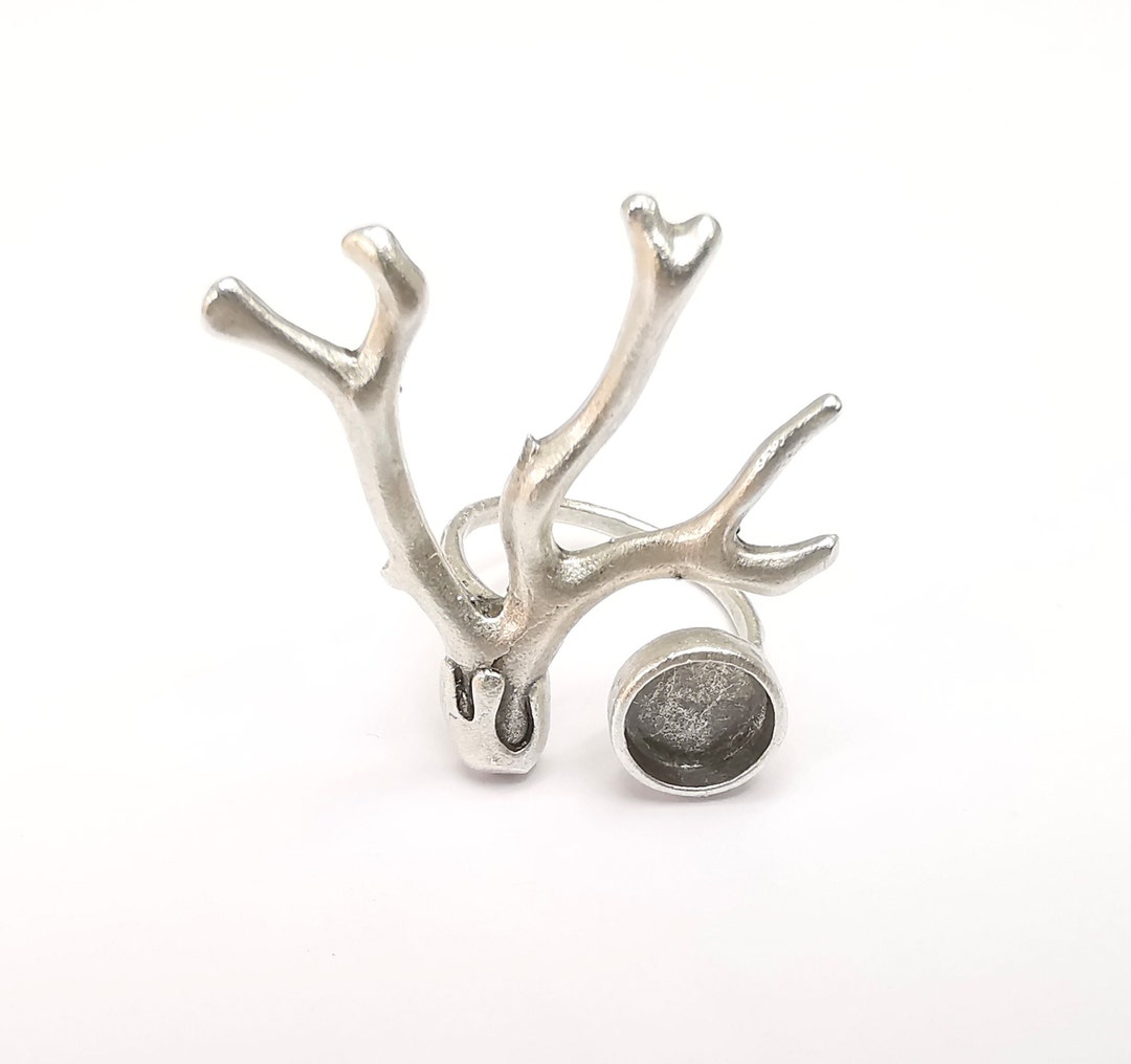 Tree Branch Ring Setting, Cabochon Blank, Resin Bezel, Round Ring ...