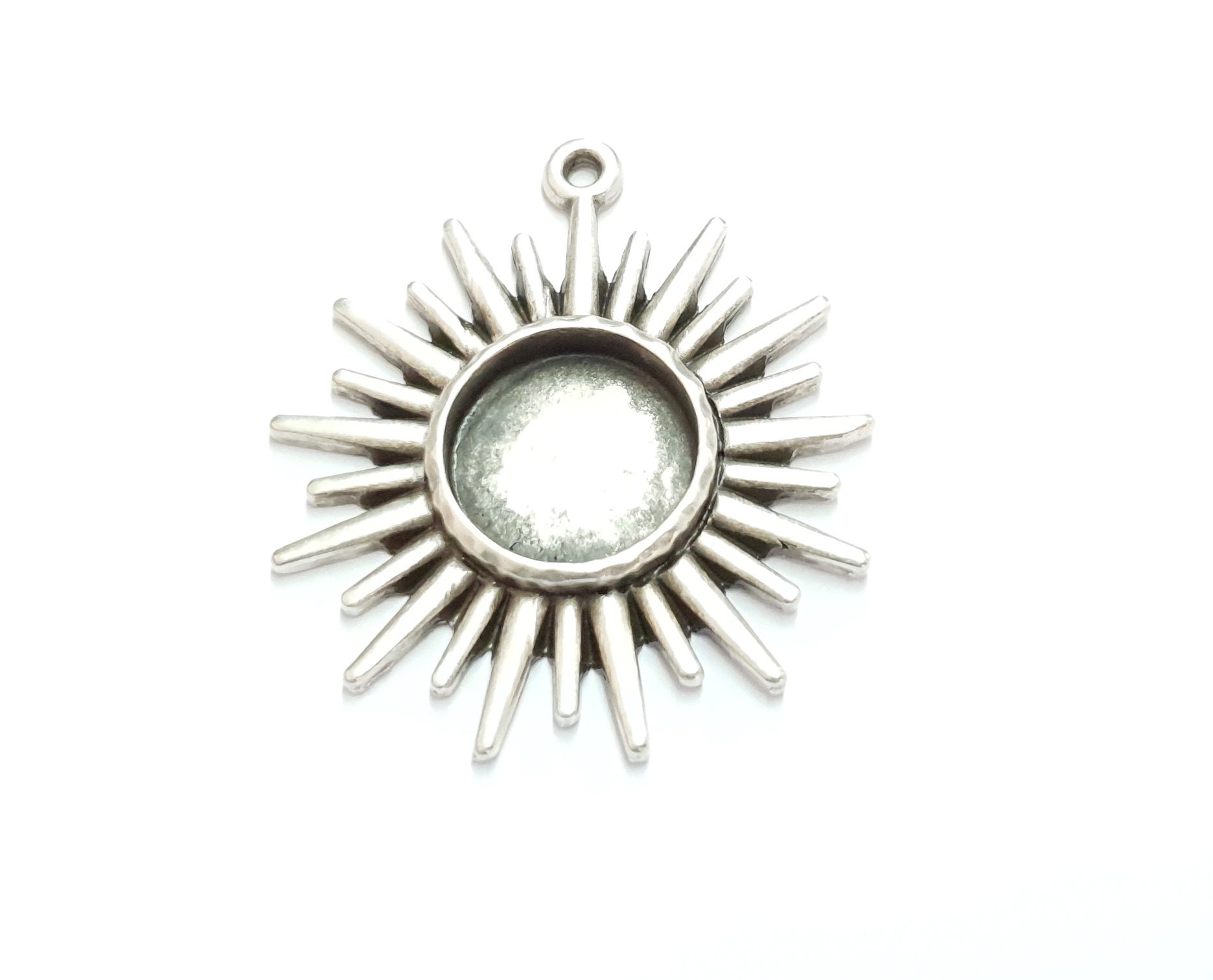 Sun Charms Blank Bezel Resin Bezel Mosaic Mountings Antique - Etsy