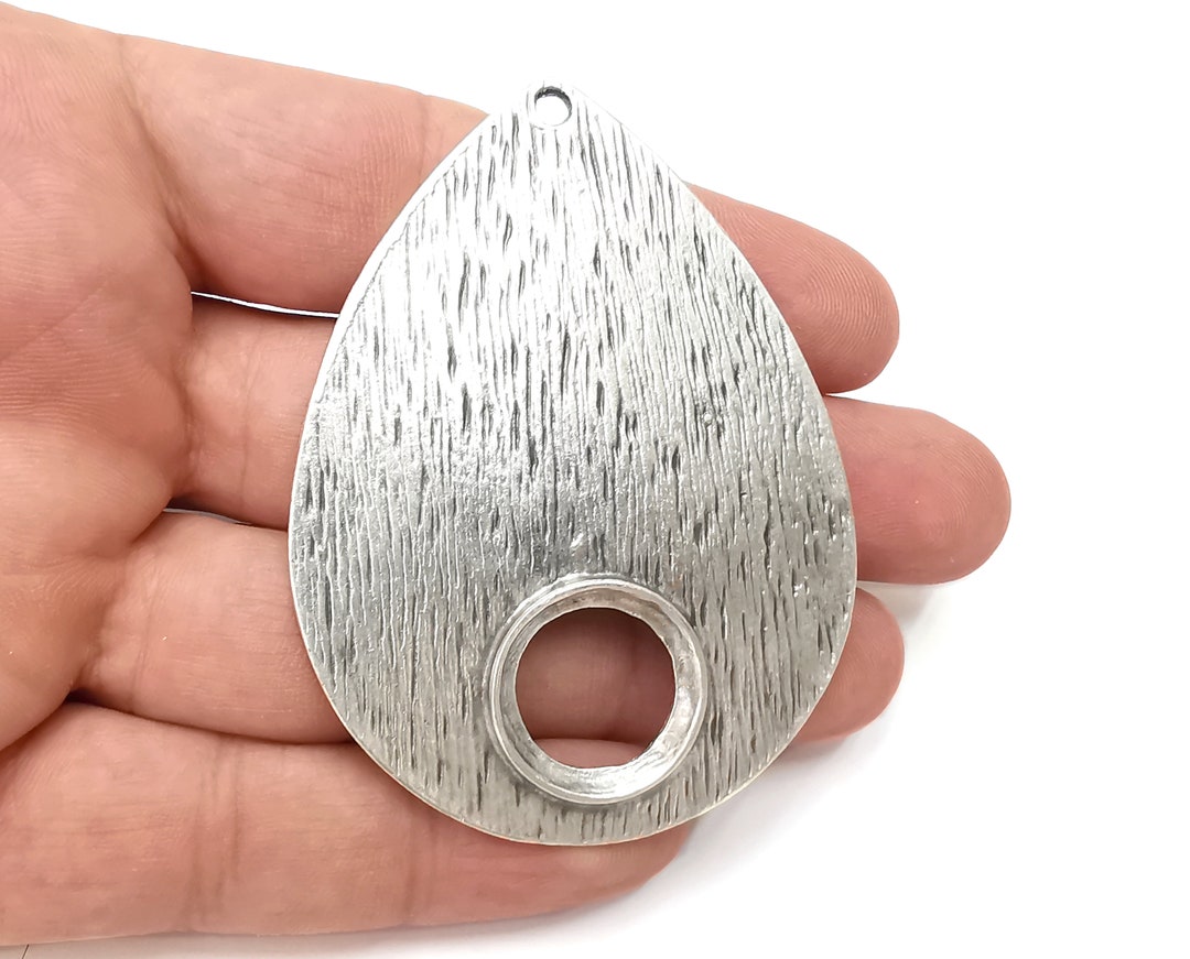 Drop Round Bezel, Resin Blank, Inlay Mounting, Mosaic Frame Cabochon ...