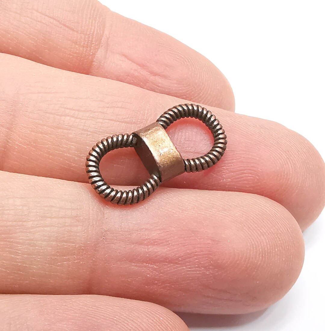 Two Hole Connector Knot Connector Charms Antique Copper Plated (21x10mm ...