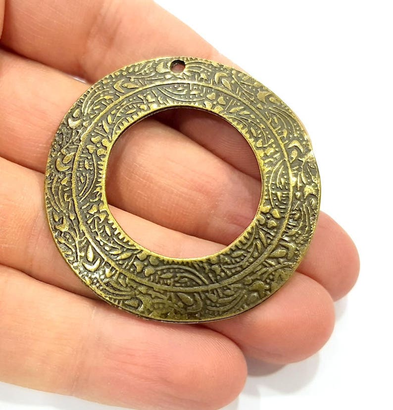 Antique Bronze Circle Pendant Antique Bronze Pendant Antique - Etsy