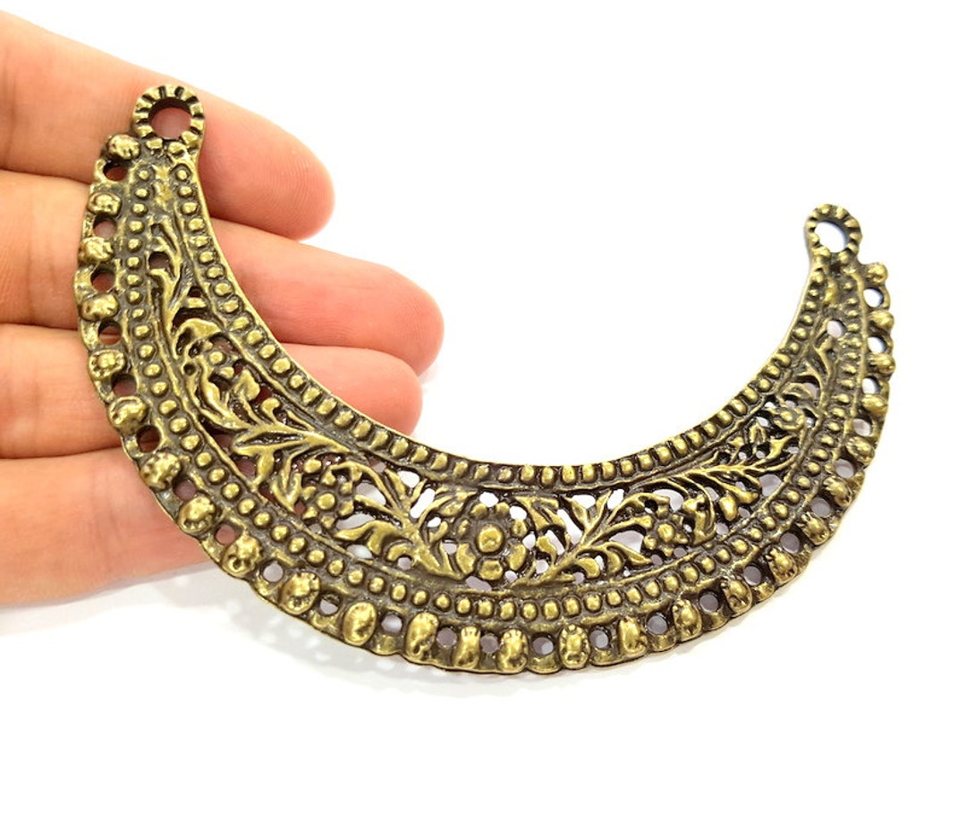 Antique Bronze Collar Pendant Connector Necklace Bar (115x25mm) G7072 ...