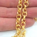 Gold Chain Gold Plated Rolo Chain 7 Mm 1 Meter 3.3 Feet G14367 - Etsy