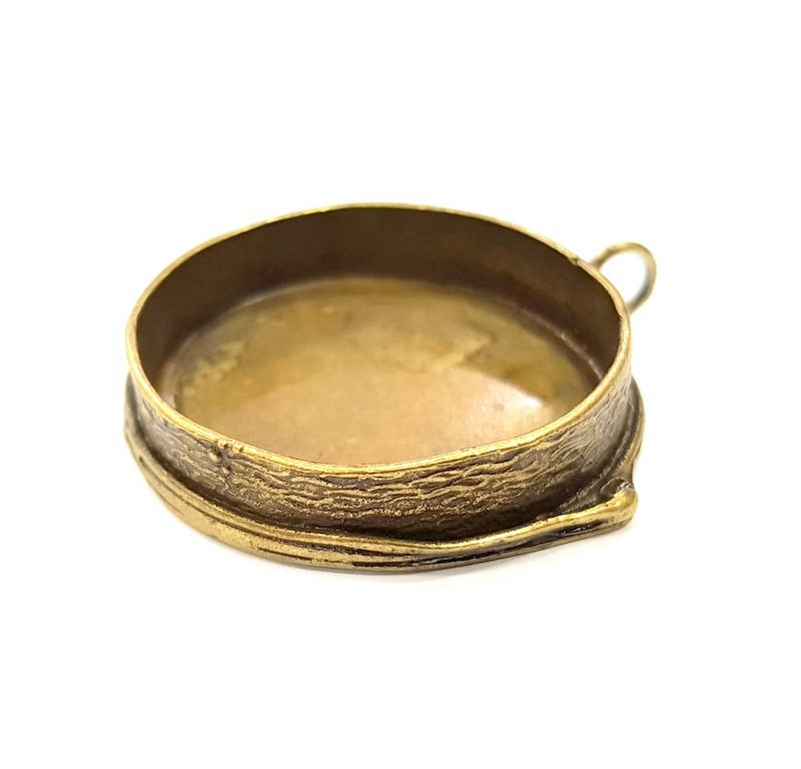 Pendant Blank Antique Bronze Inlay Blank Mosaic Blank Resin Bezel Base ...