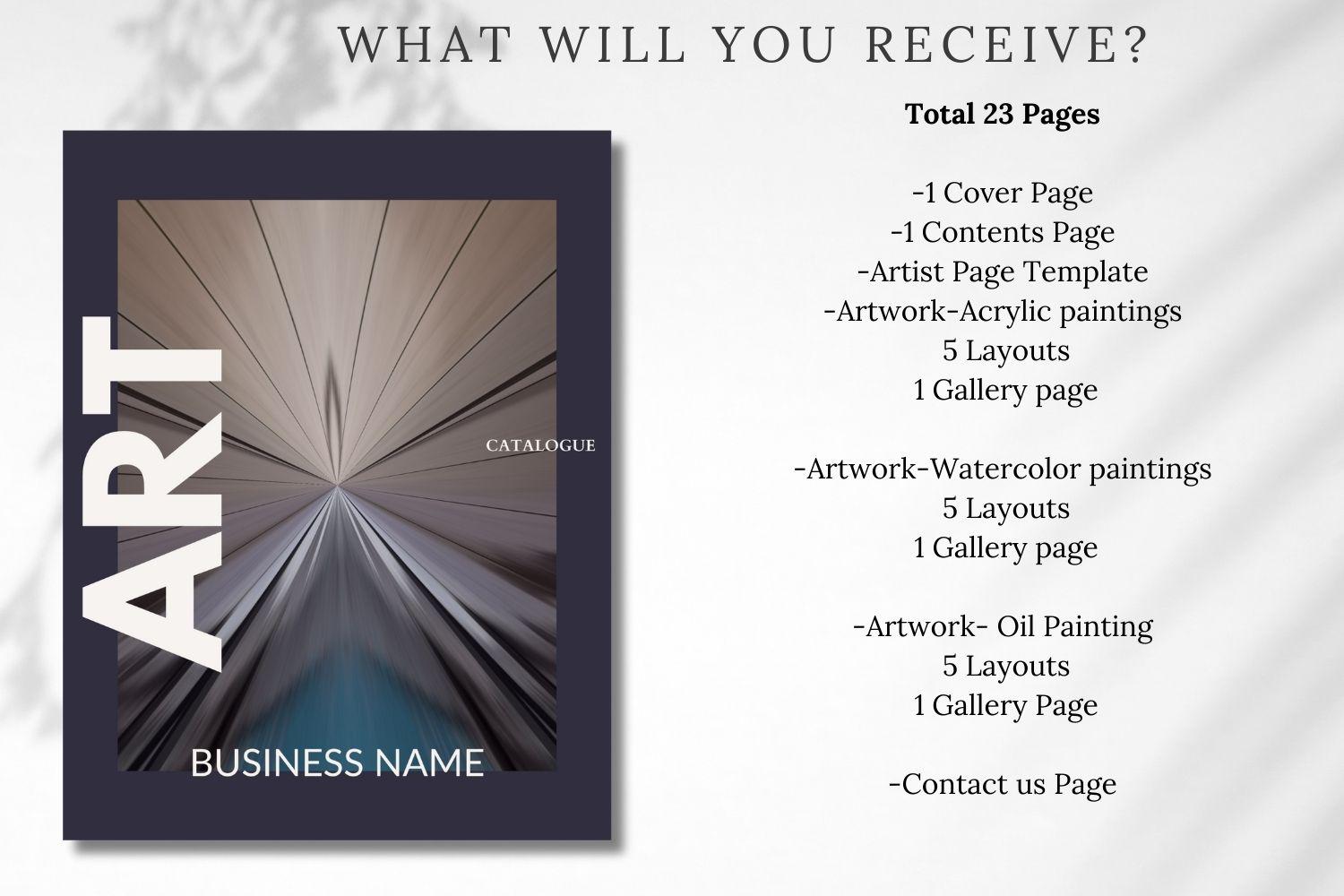 Art Portfolio Template: CANVA Presentation, Fine Art Catalogue (23-page ...