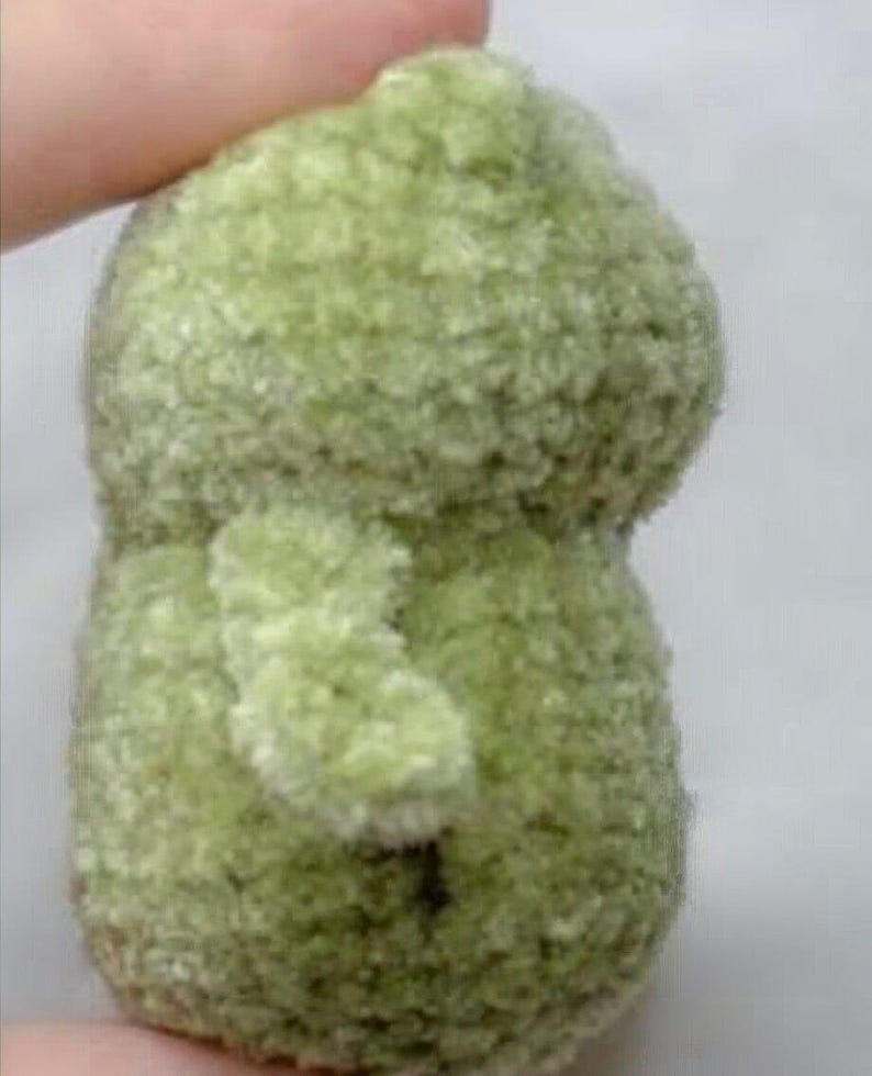 Crochet Green Fribbit-frog - Handmade Amigurumi Plush, Cute Stuffed Toy ...