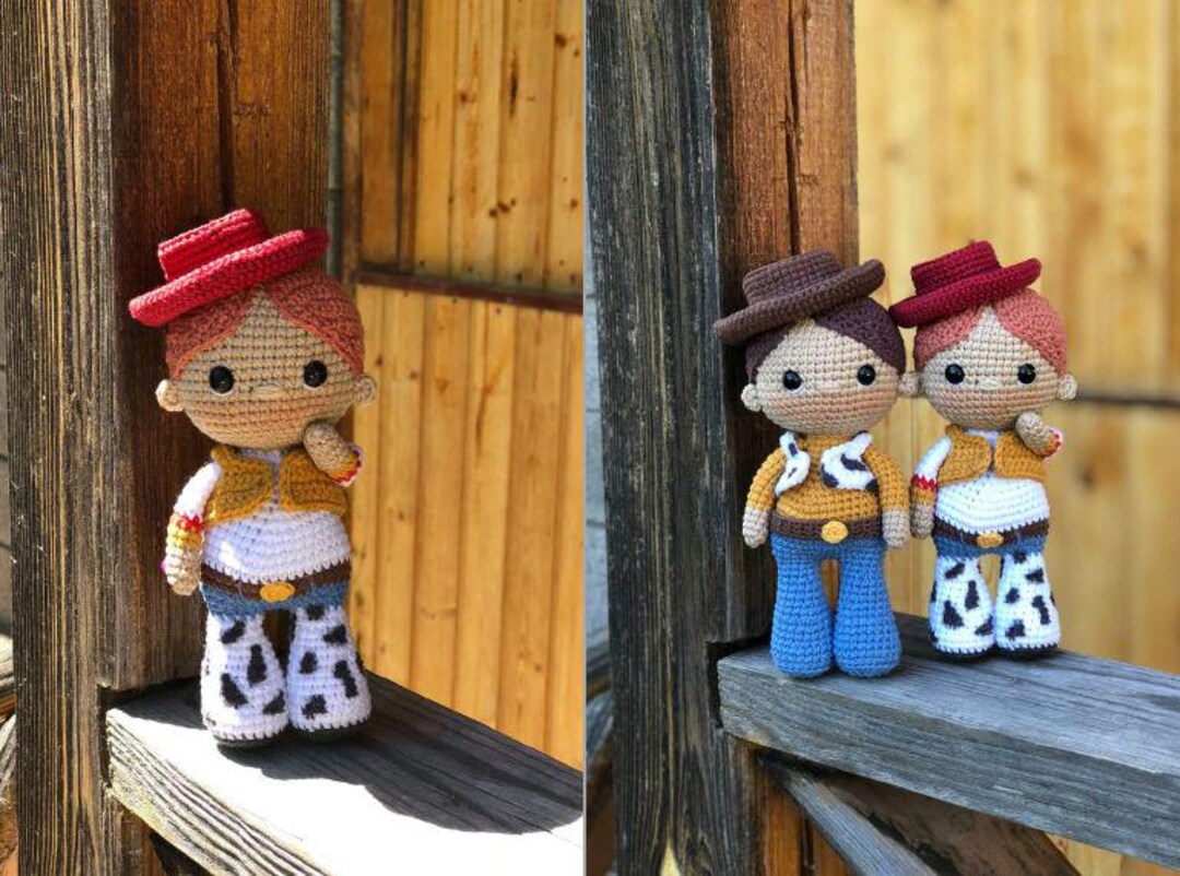 Crochet Pattern Jessy and Woody – DIY Adorable "toy Story" Amigurumi ...