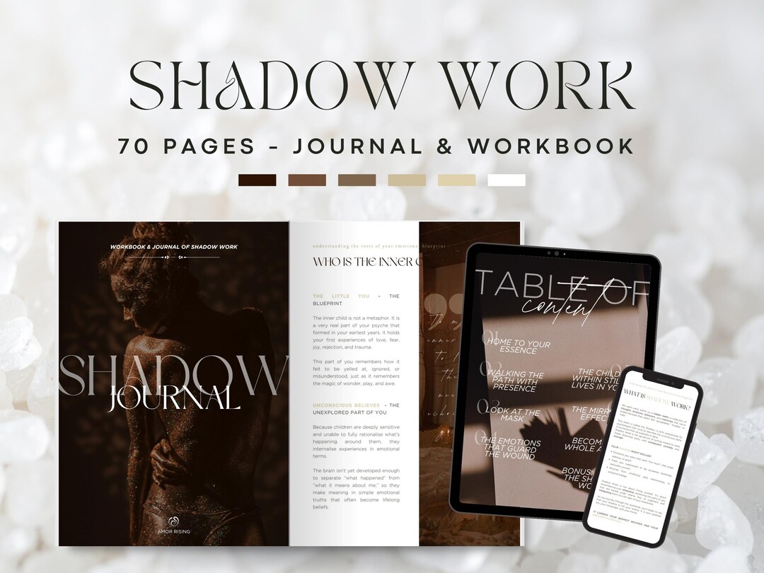 Shadow Work Journal (70 Pages) | Print & Digital | Emotional Healing ...
