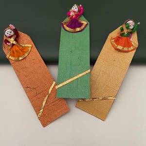 Rajasthani Doll Paper Bookmark Set of 3 Bookmarks - Etsy
