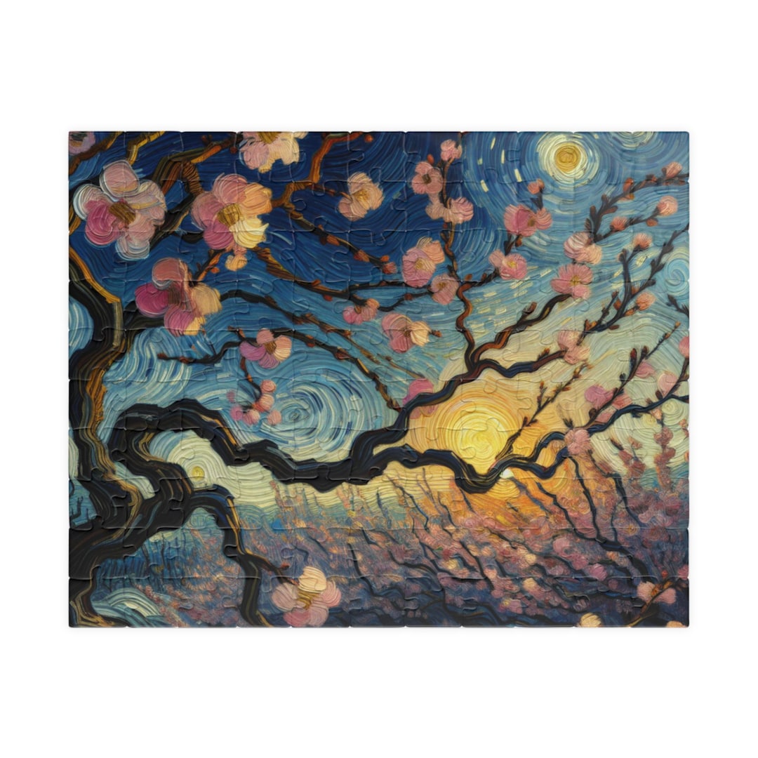 Van Gogh Cherry Blossoms Puzzle | Family Activity Fun | Beautiful Art ...