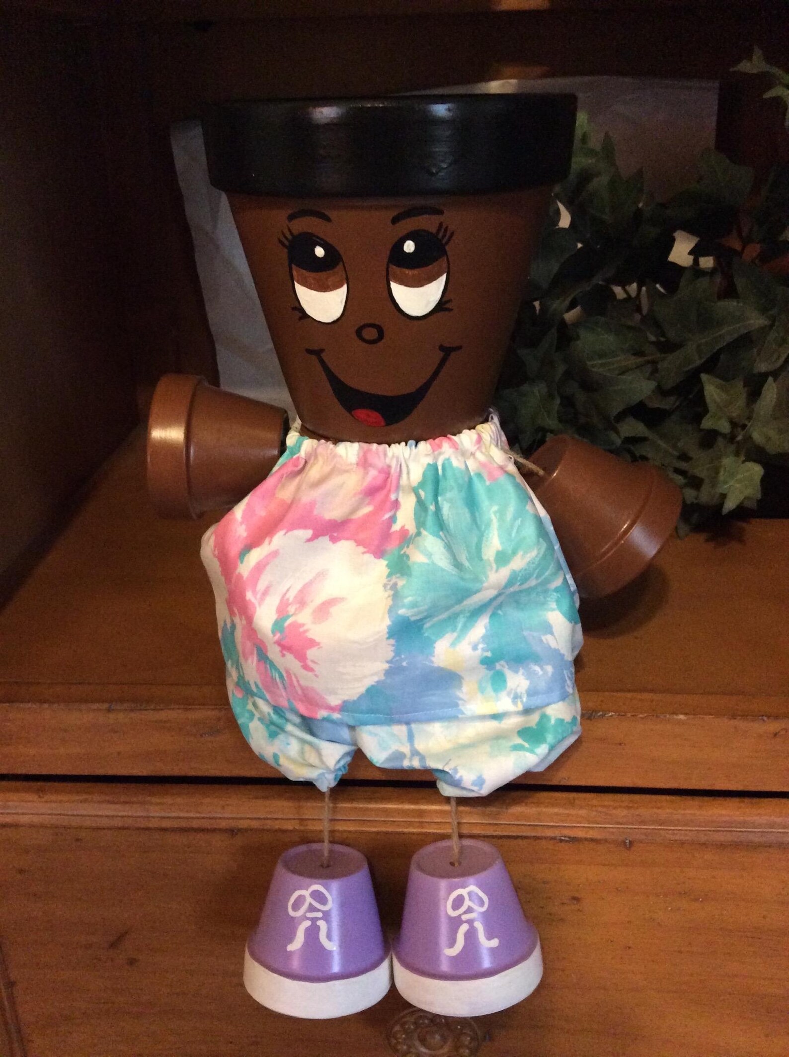 Flower Pot People, Custom Painted Flower Pots, Garden Planters, Flower ...