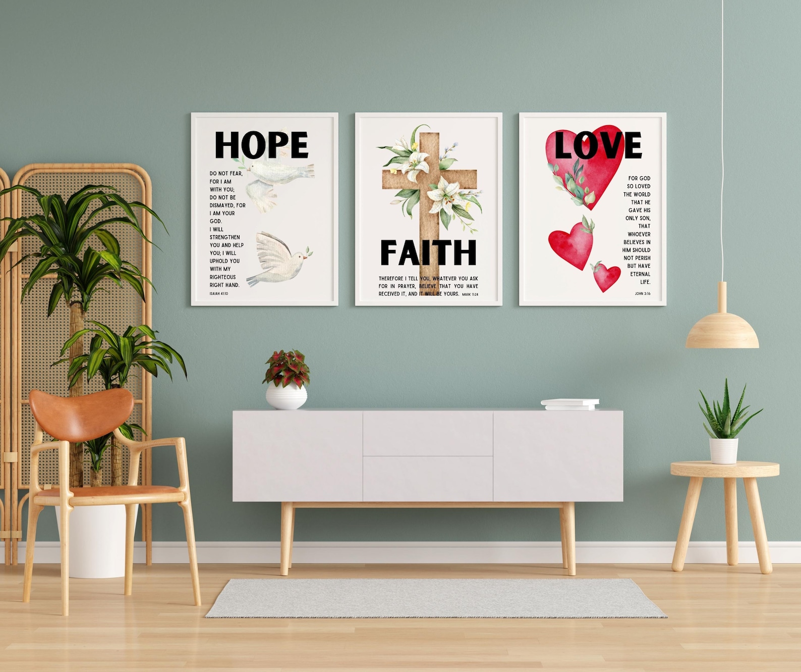 Home Wall Art Decor Printable High Resolution Bible Verse Poster Home ...