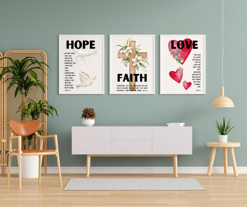 Home Wall Art Decor Printable High Resolution Bible Verse Poster Home ...