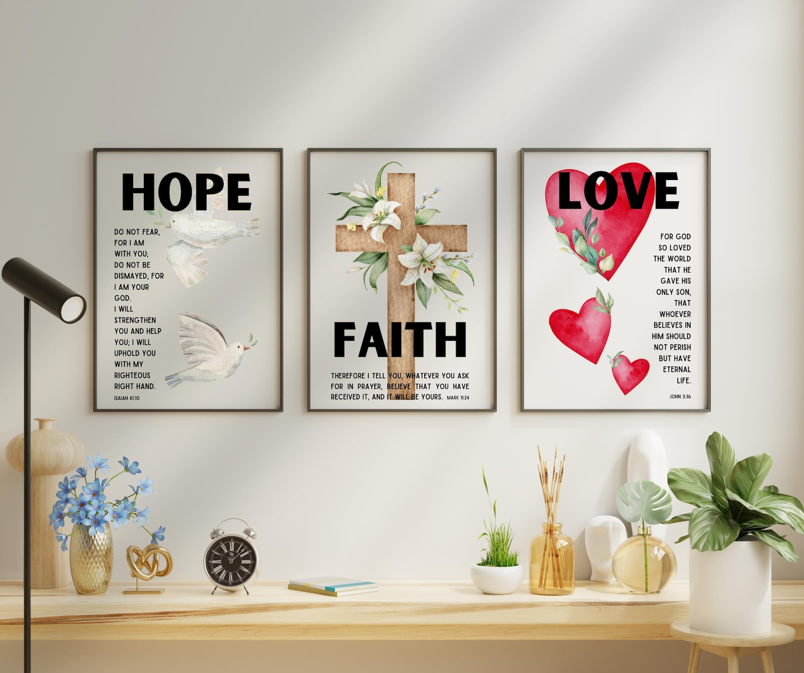 Home Wall Art Decor Printable High Resolution Bible Verse Poster Home ...