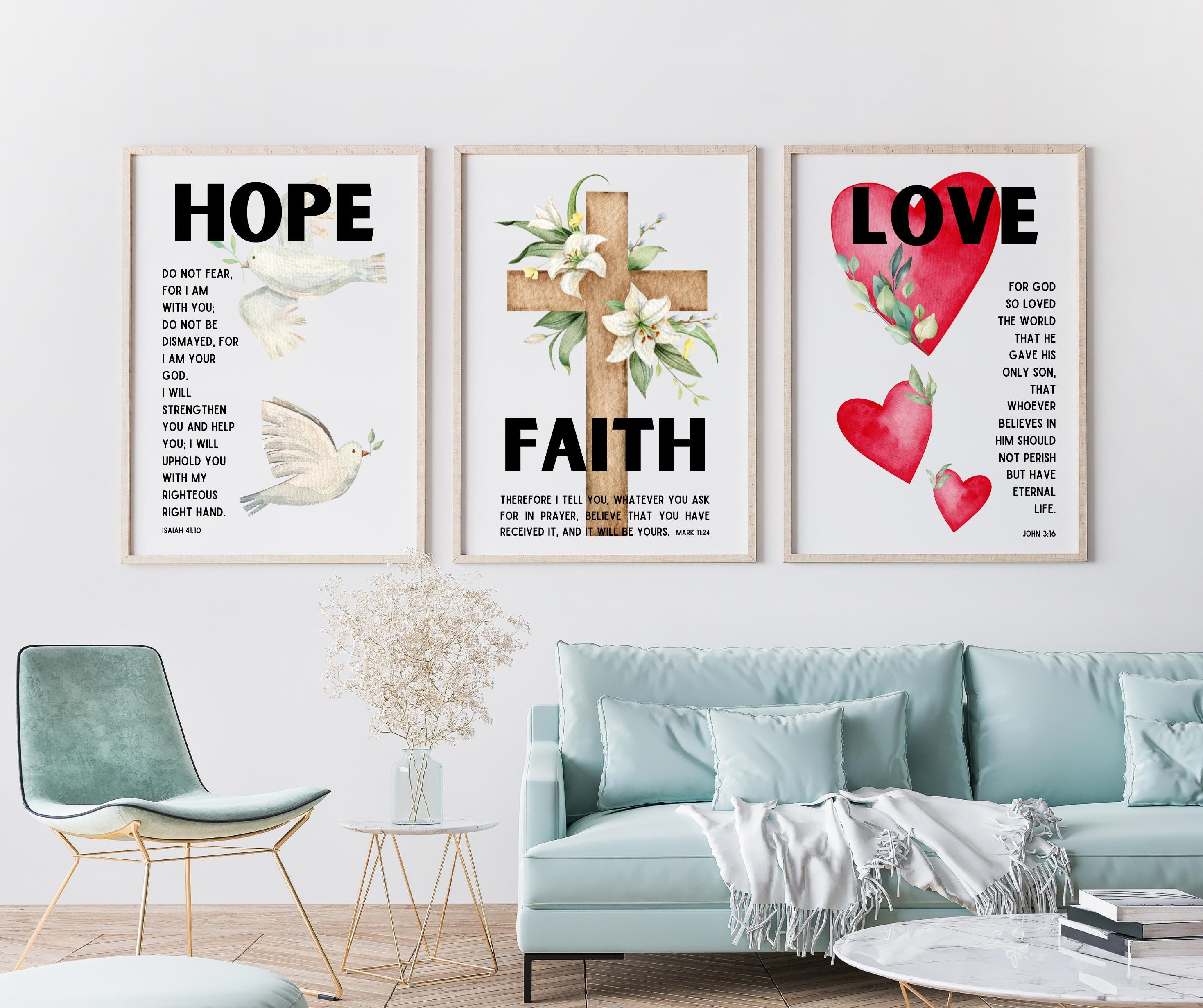 Home Wall Art Decor Printable High Resolution Bible Verse Poster Home ...