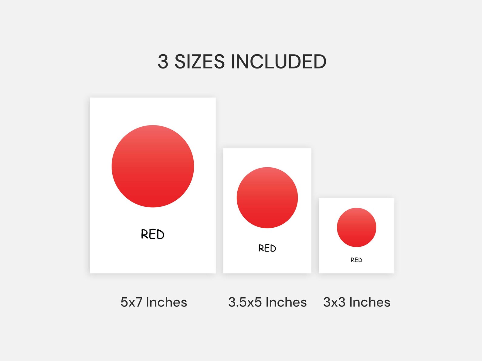 Color Cards, Rainbow Color Flashcards for Kids, Basic Educational ...