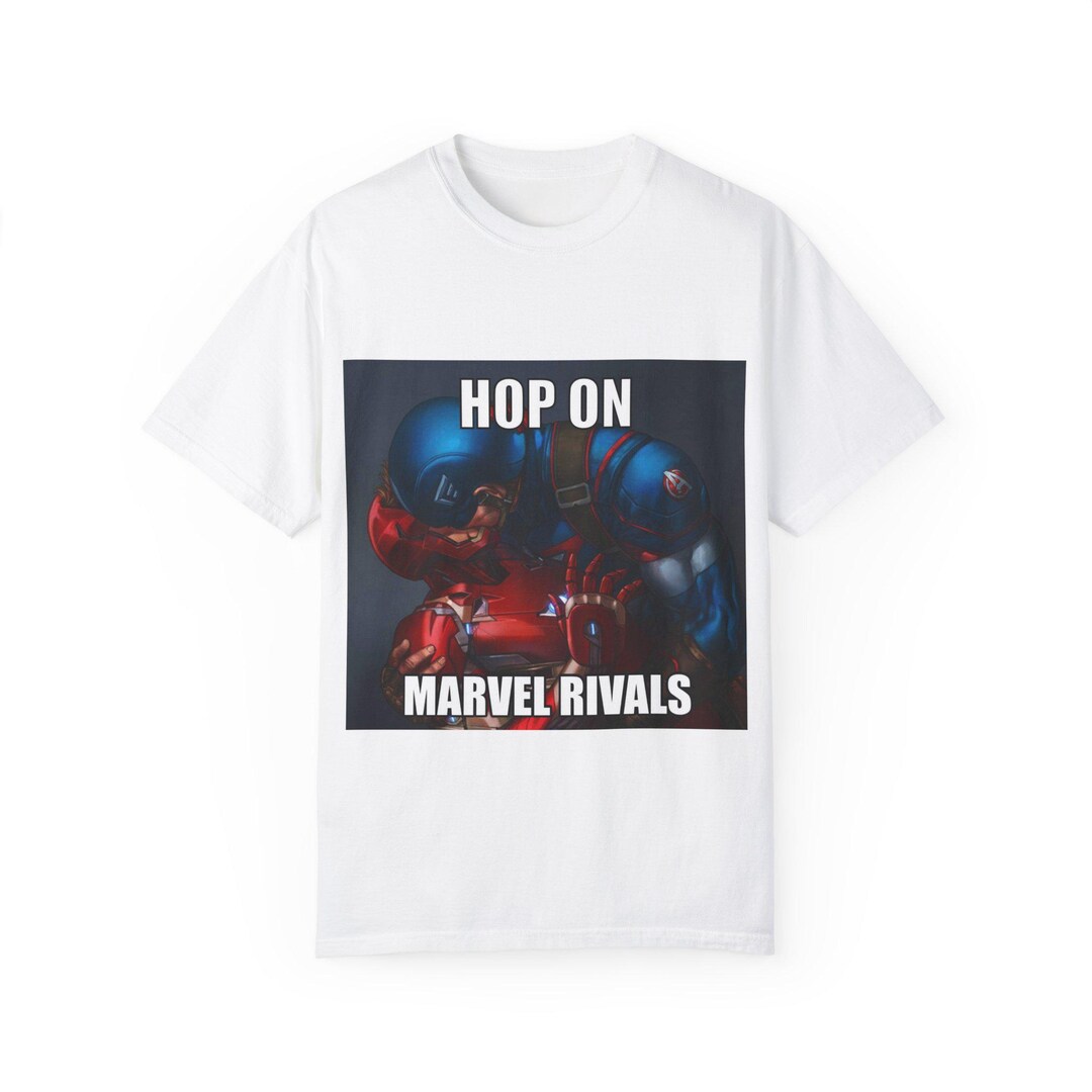Hop on Marvel Rivals Tee, Funny Meme Unisex T-shirt, Casual Wear ...