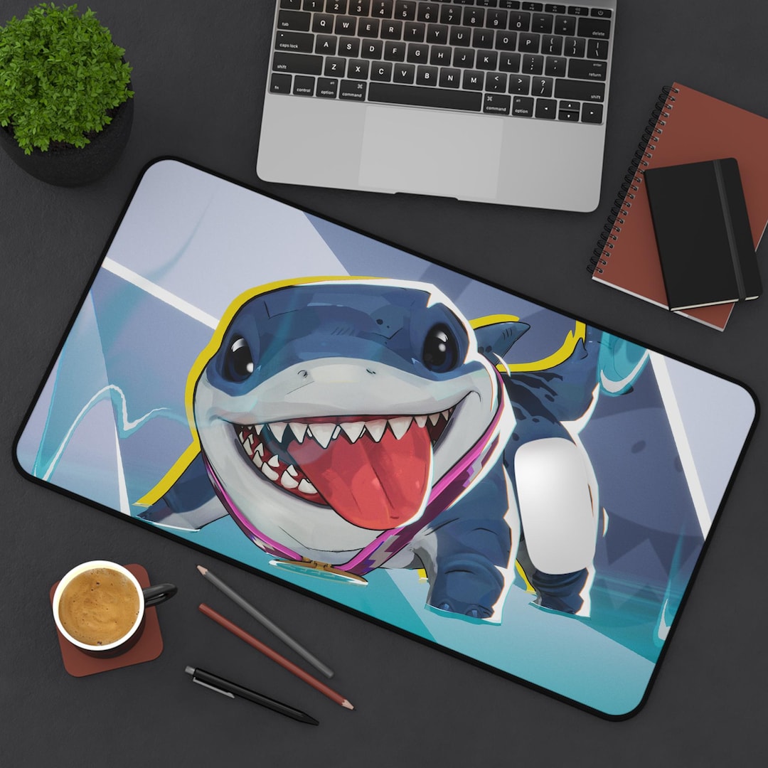 JEFF THE SHARK Gaming Mouse Pad, Marvel Rivals Desk Accessories, Office ...