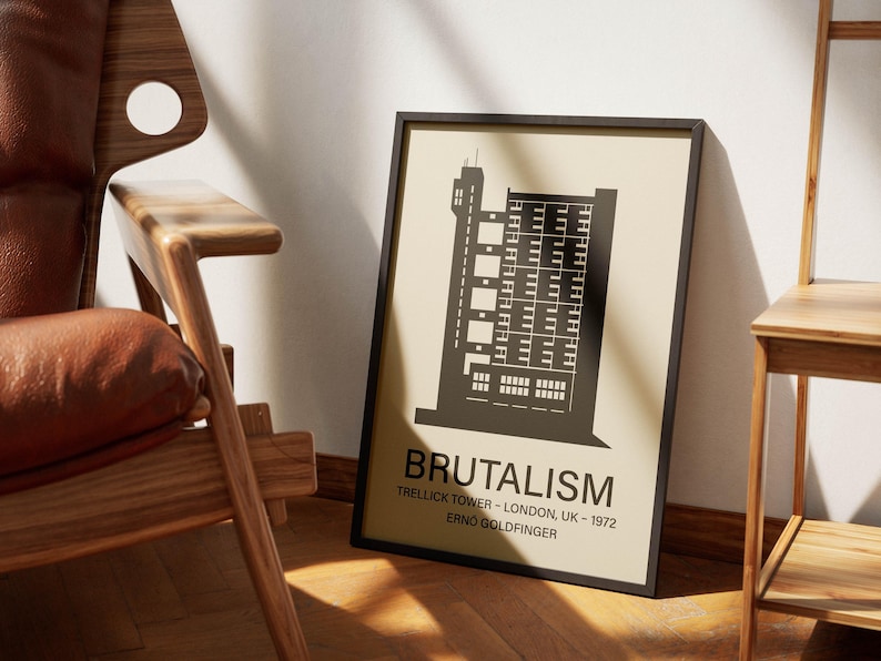 Architectural Movements Poster Set — Minimalist Wall Art, Bauhaus ...