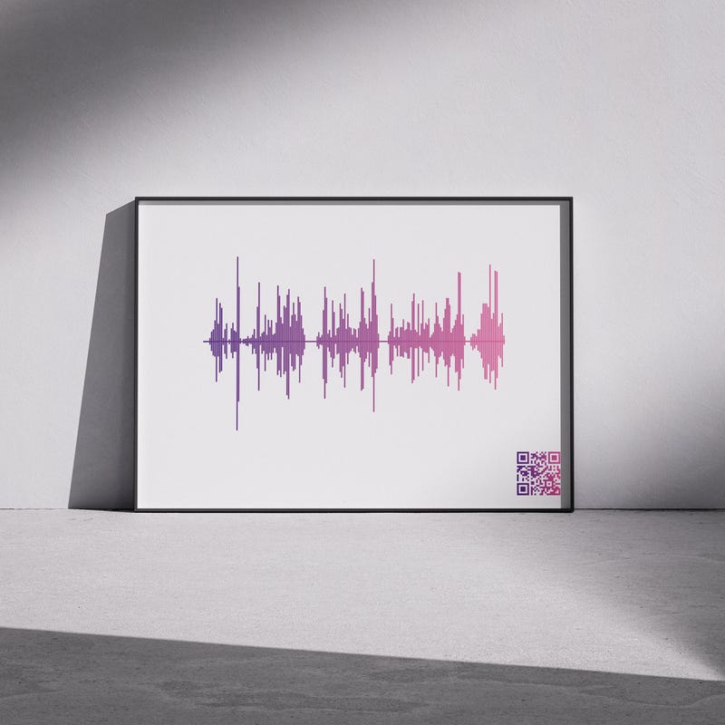Soundwave Art Qr Code - Etsy