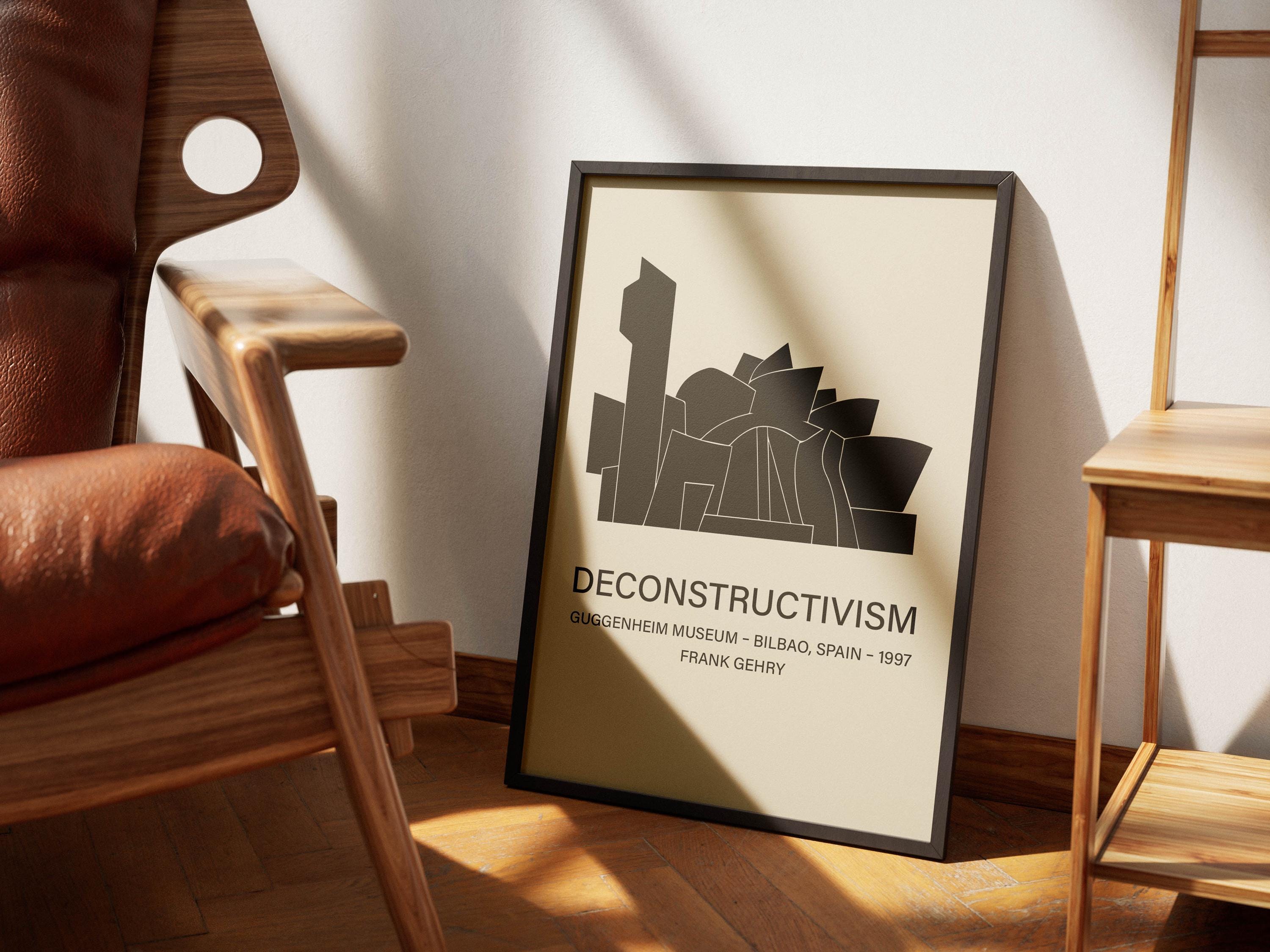 Architectural Movements Poster Set — Minimalist Wall Art, Bauhaus ...