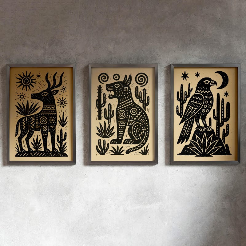 Tribal Poster - Etsy