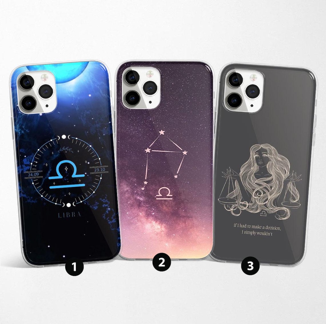 Zodiac Libra Sign Phone Case Fit for iPhone 17 Pro Max, 16e, 15, 14, 13 ...