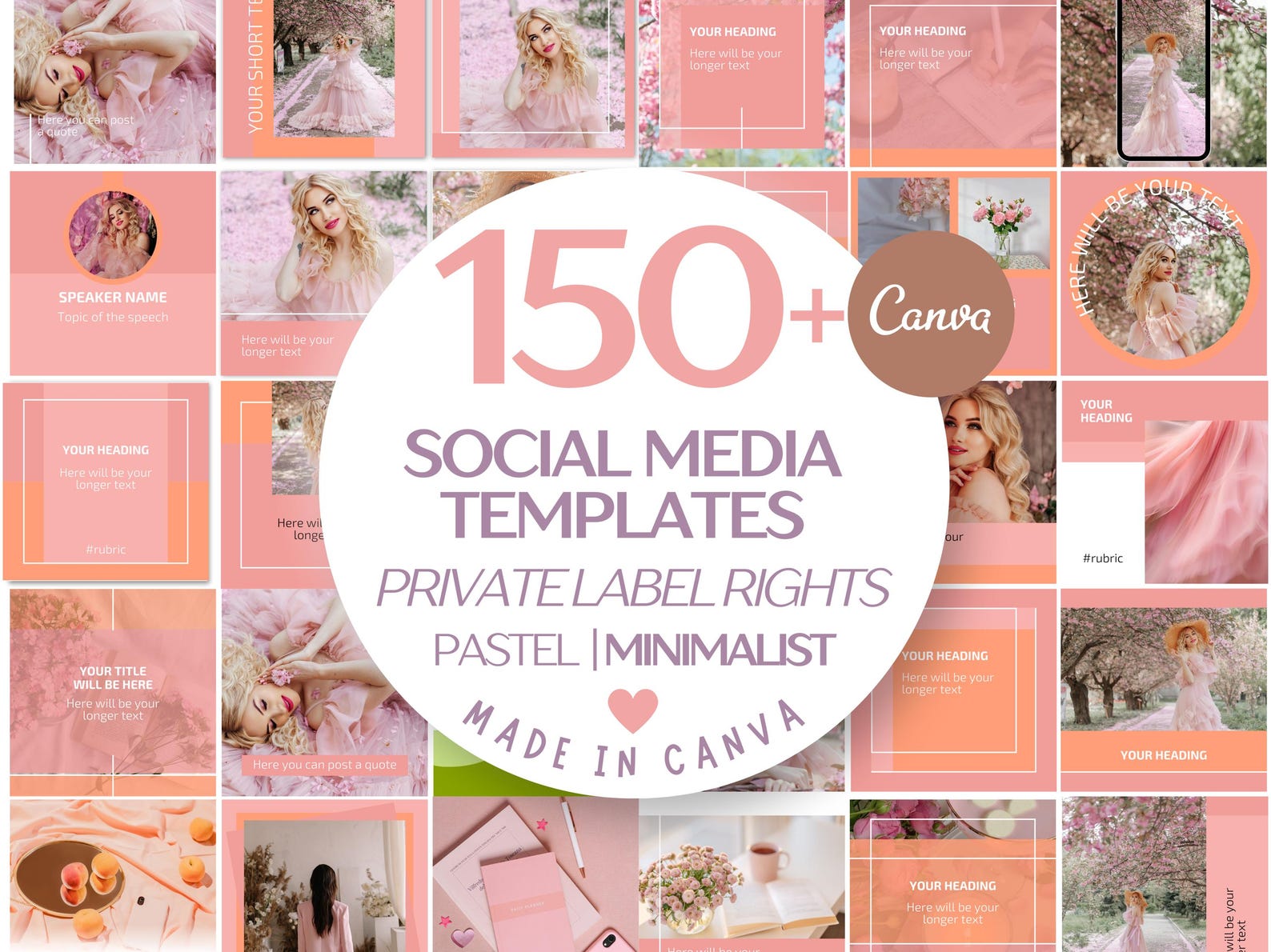 PINK PASTEL | Social Media Templates | Instagram Content Templates ...