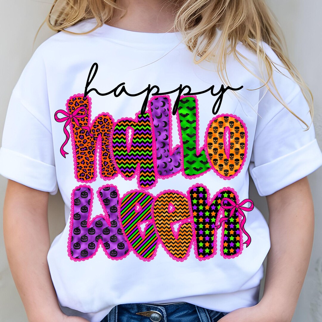 Happy Halloween Lace PNG, Ghost, Cauldron, Halloween Sublimation ...