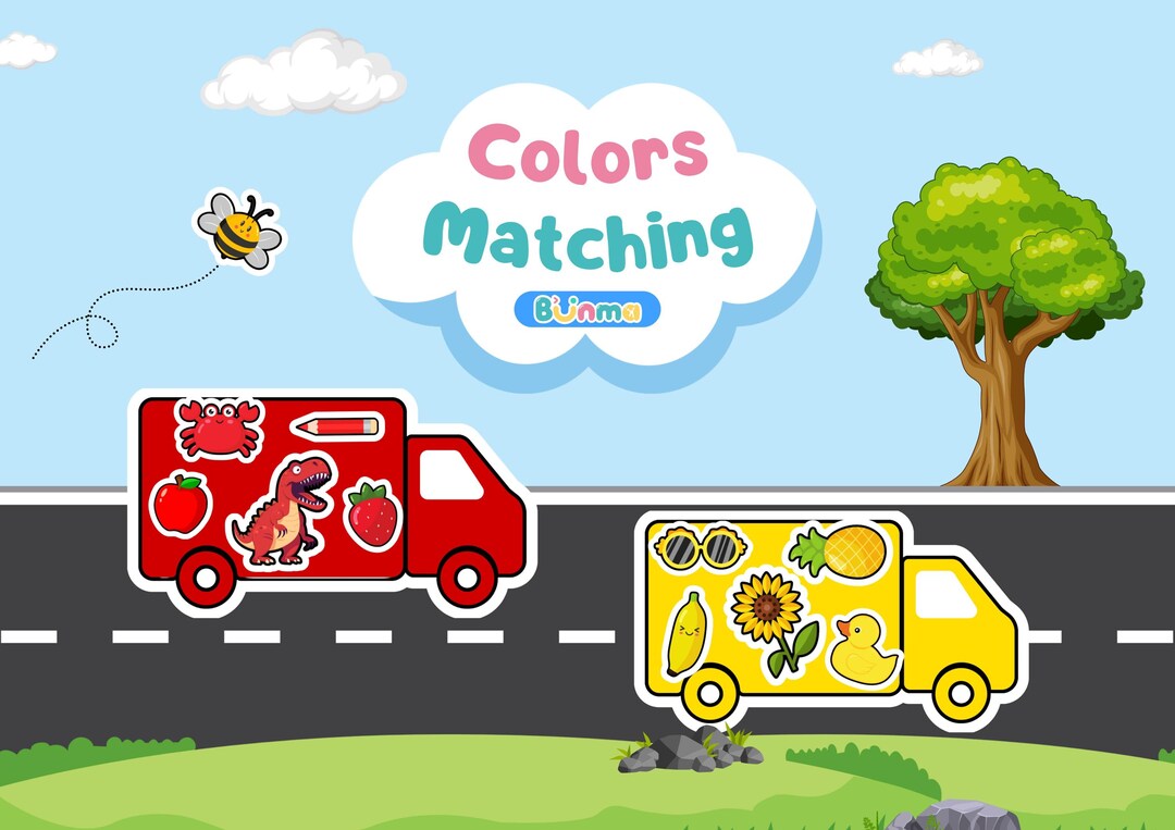 Colors Matching Activity Printable, Learn the Colors, Color Sorting ...
