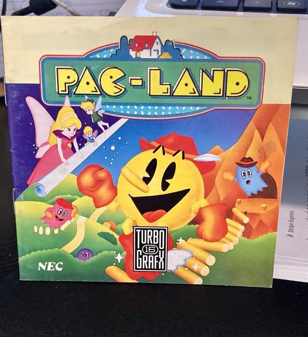 Pac-land Pacland Pac-man Blinky Manual Turbografx Turbo Express TG-16 ...