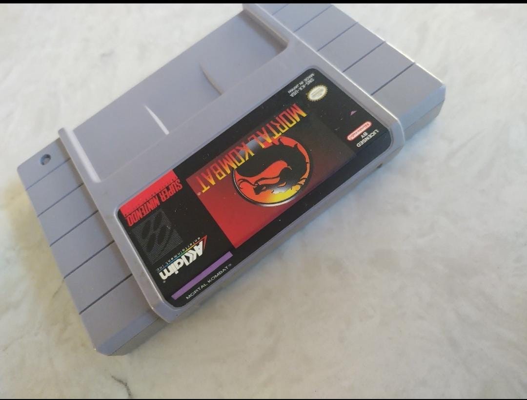 Mortal Kombat MK1 Super Nintendo SNES Mini Retron Super Retro Trio ...