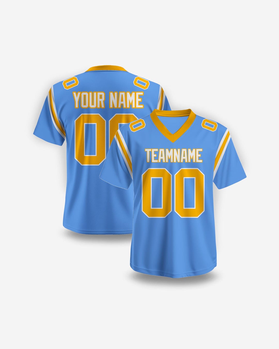 Custom Embroidered or Heat Pressed Football Jersey Personalized Name ...