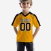 Custom Black and Yellow Rugby Jersey Personalized With Embroidery or ...