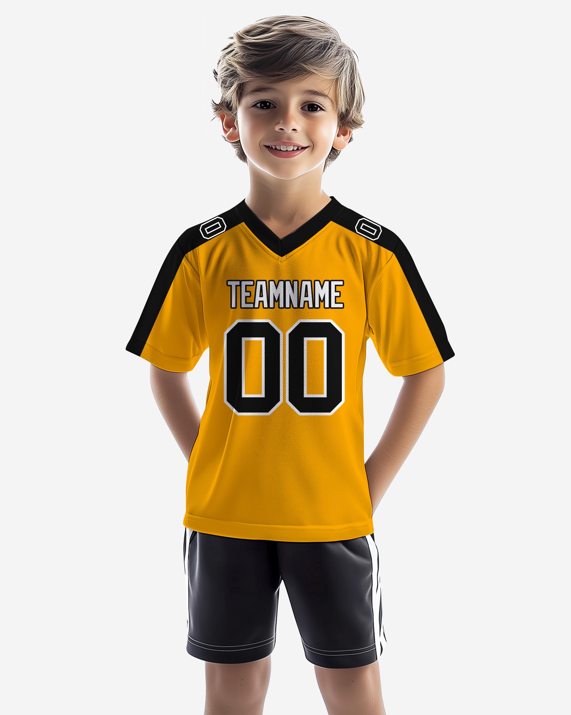 Custom Black and Yellow Rugby Jersey Personalized With Embroidery or ...