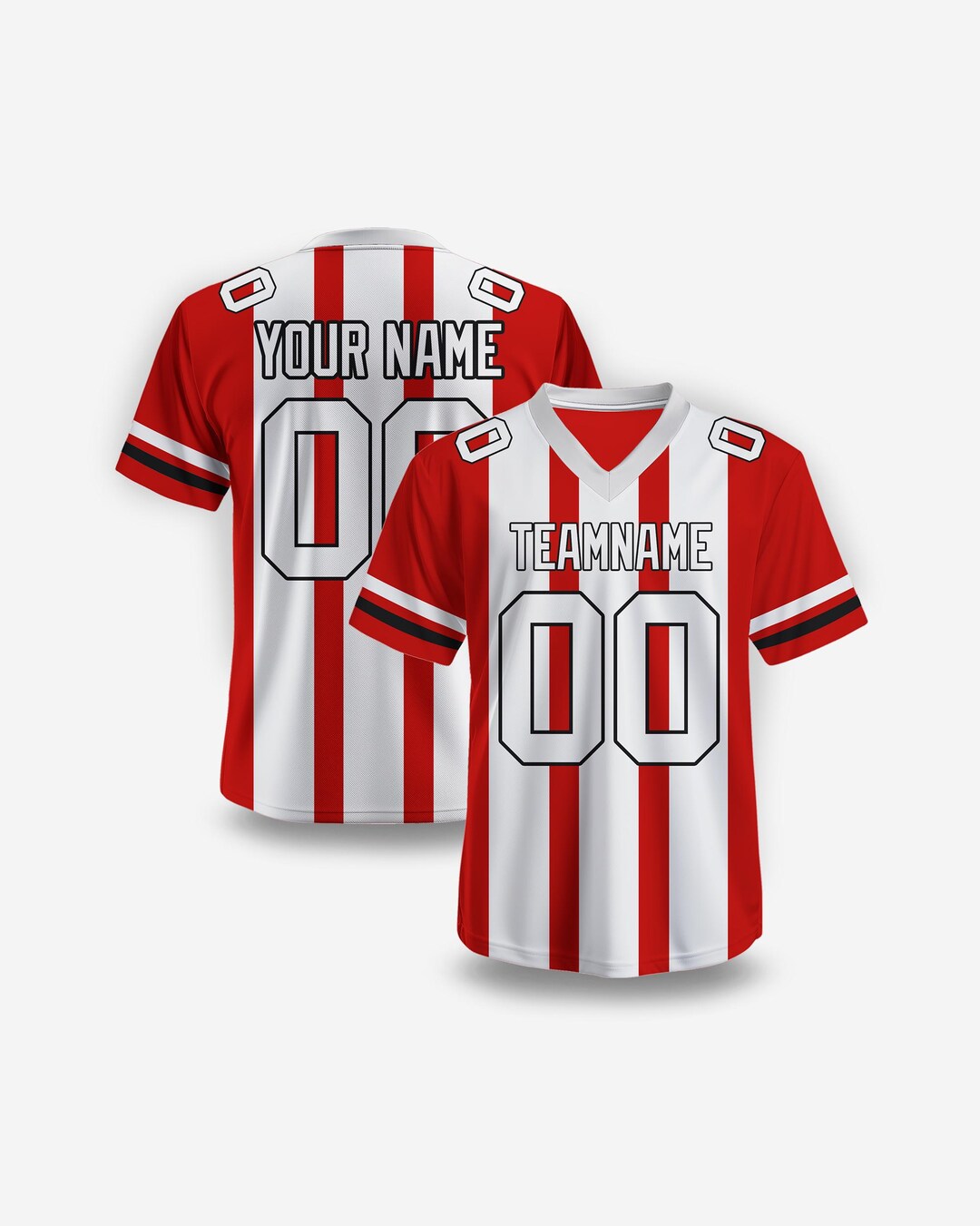Personalized Football Jersey Embroidery or Heat Press Custom Name ...