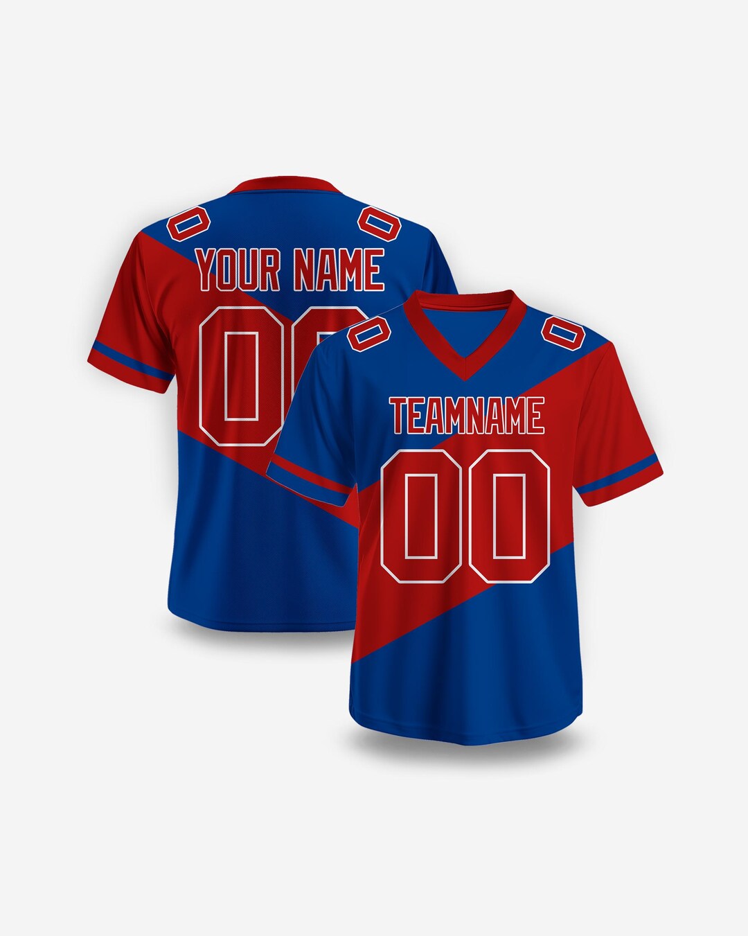 Custom Football Jersey Embroidery or Heat Press Personalized Name ...