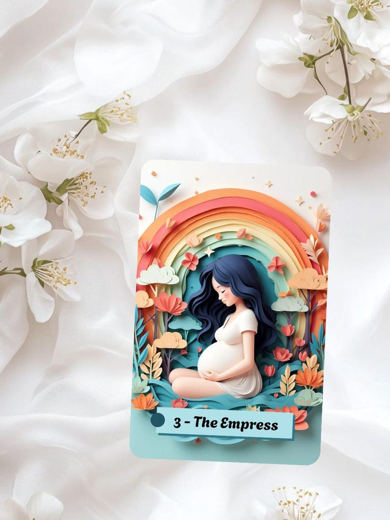 Paper Art Style Tarot Deck | Unique 78 Arcana Tarot Cards | Physical ...
