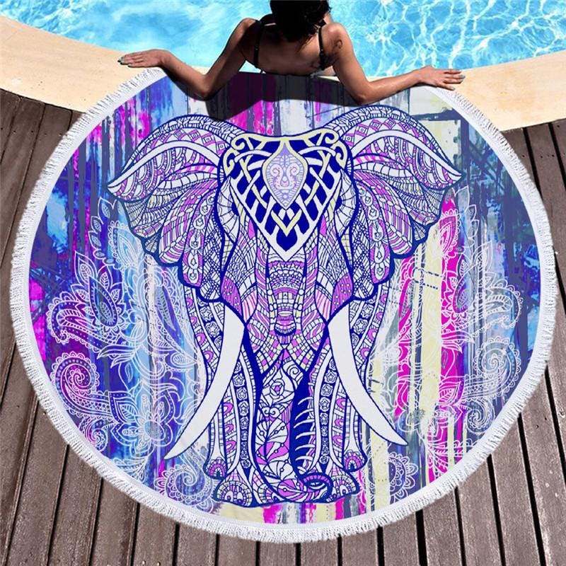 Printed Beach Towel , Beach Towel Shawl, Beach Cover up Towel , Summer ...