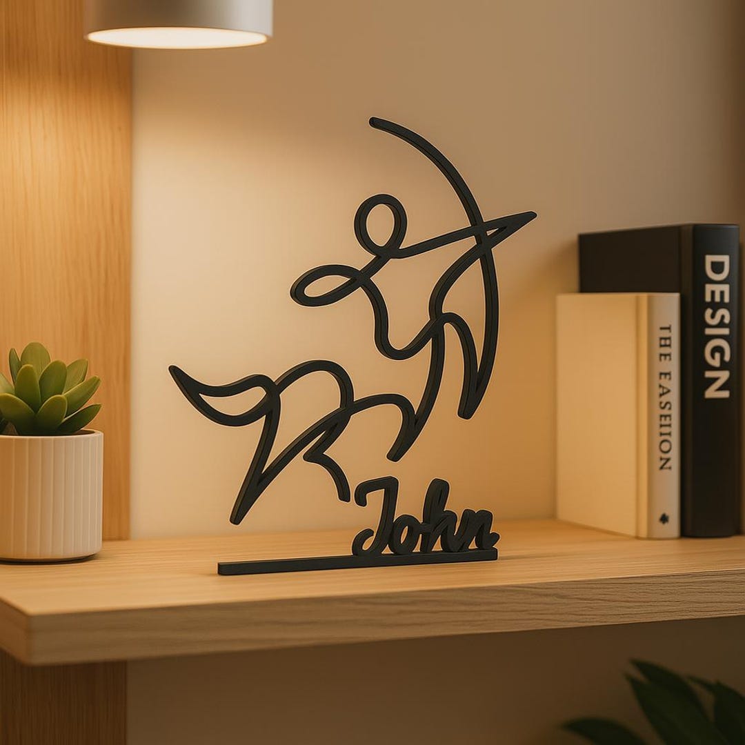 Constellation Name Figurine,line Art Figure, Personalized 3D Printed ...