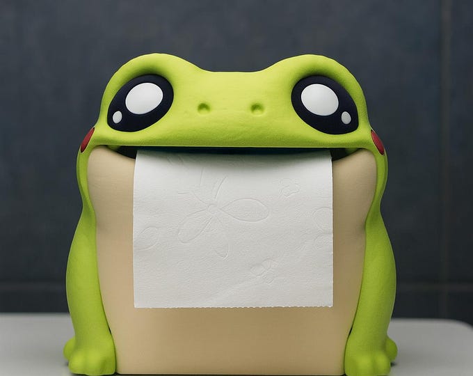 CUSTOM Painted Ceramic Arnel Toad Toilet Paper Holder LARGE - Etsy