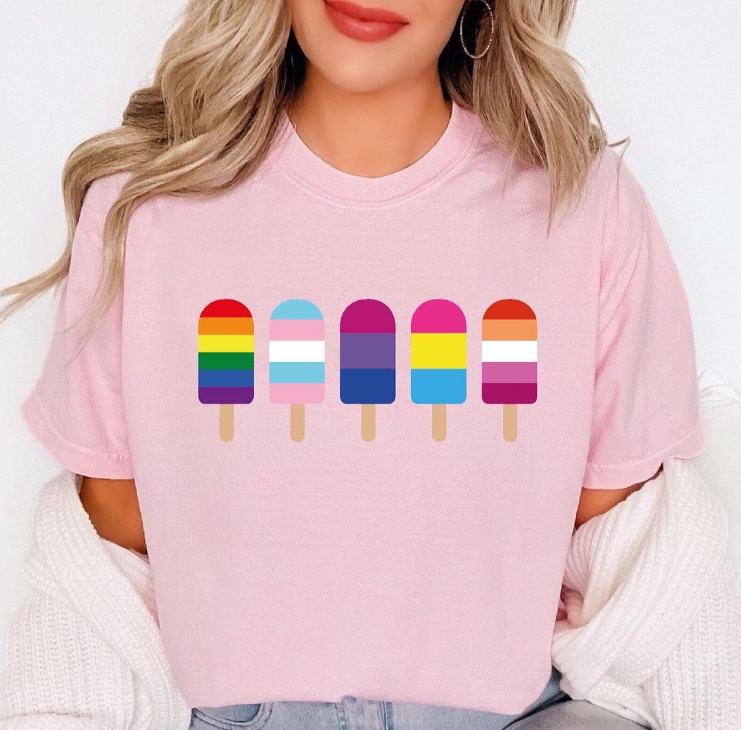 LGBT Rainbow Popsicles Shirt LGBTQ Pride Shirt LGBTQ Summer Clothing ...
