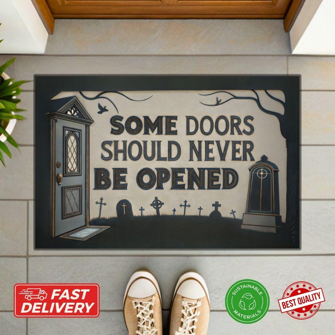 Some Doors Should Never Be Opened | Horror PVC Doormat | the Conjuring ...