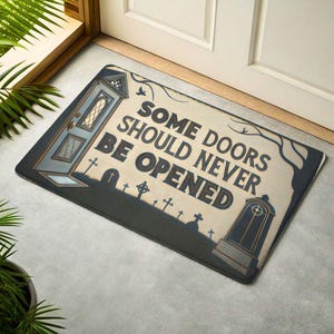 Some Doors Should Never Be Opened | Horror PVC Doormat | the Conjuring ...