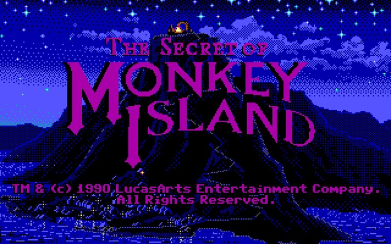Monkey Island Logo V.2 (3D Printed) - Etsy