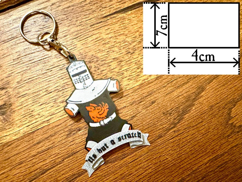 Monty Python's "black Knight" Schlüsselanhänger -tis but a Scratch ...